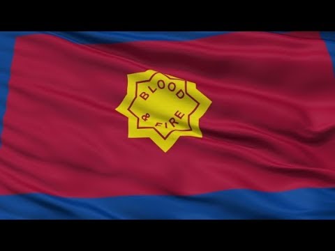 Standard of the Salvation Army Religious Waving Flag | Stock Footage - Videohive