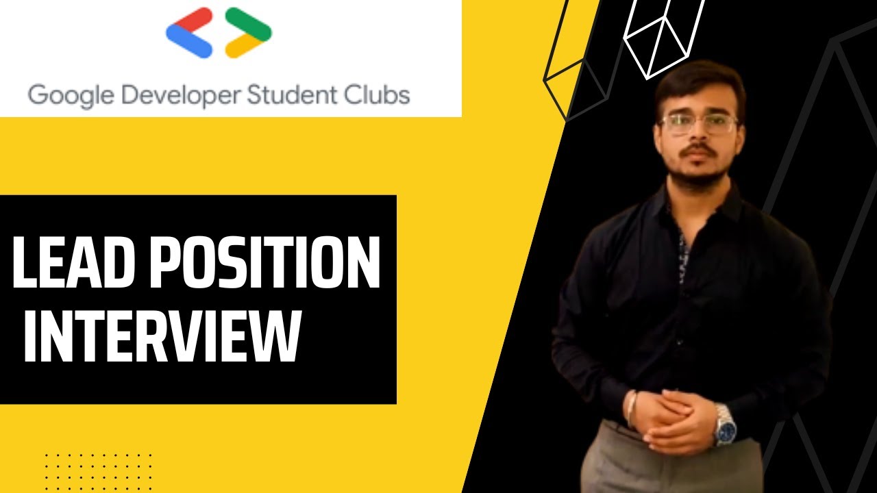 [SELECTED] Google Developer Student Club(GDSC) Lead Application Video- Ritwik Kumar Bholika