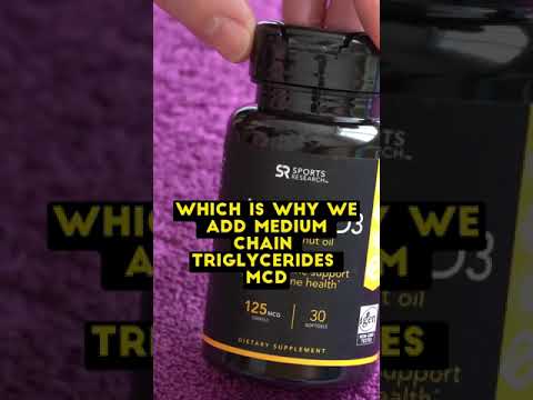 Sports Research Vitamin D3 5000 IU with Coconut MCT Oil | High Potency Vitamin D Supplement