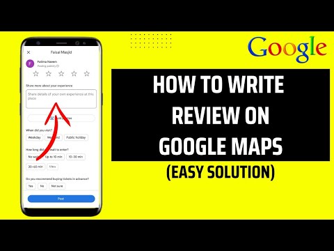 How To Write Review On Google Maps