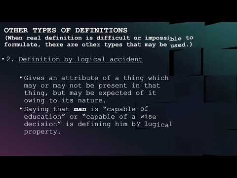 Definition | LOGIC AND CRITICAL THINKING