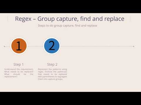Regular Expressions - Introduction to Find and Replace using capture groups