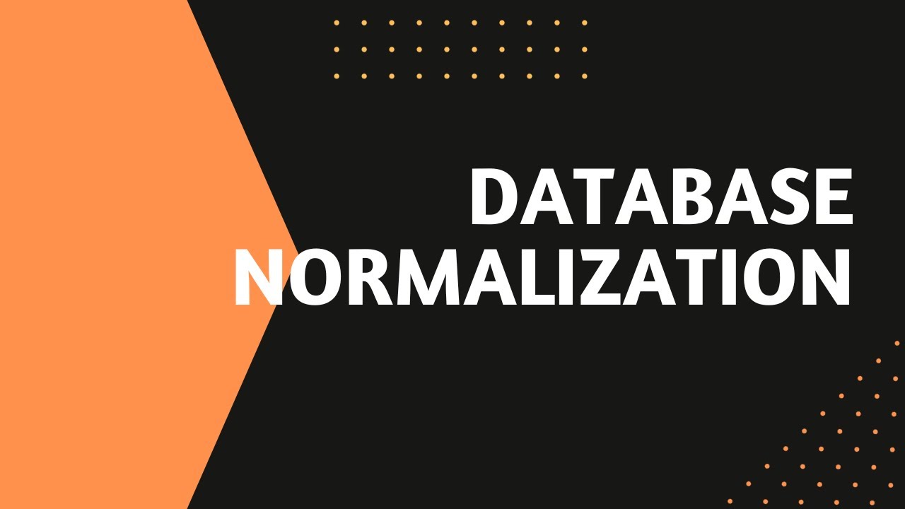 Introduction to database normalization | Oracle SQL fundamentals