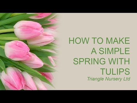 How to Make a Bridal Bouquet with Spring Pink Tulips - Wholesale Flowers UK (Triangle Nursery)