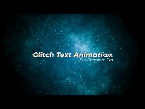 Glitch Text Animation Premiere Pro Presets