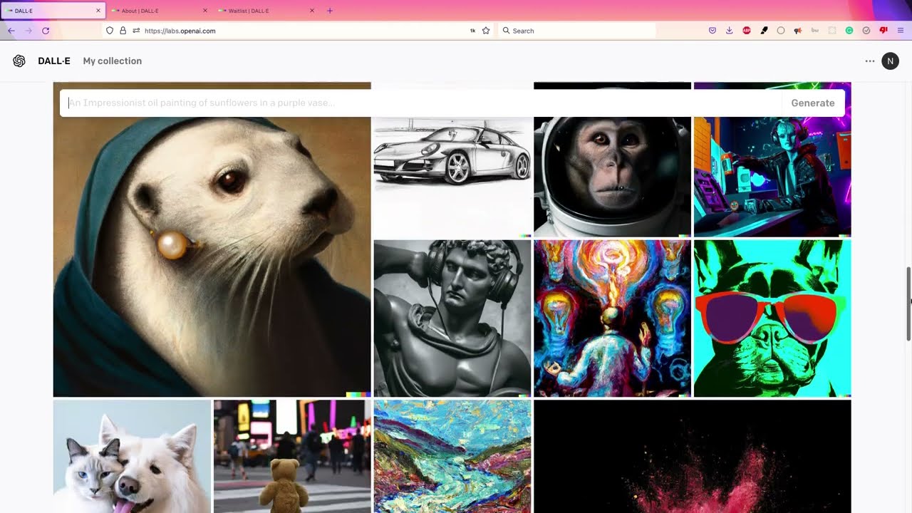 DALL-E Open AI System Demo | Creating Artistic Images from Text  | How to get Access