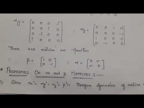 Quantum mechanics notes/M.sc physics notes /DIRAC'S RELATIVISTIC EQUATION FOR FREE PARTICLE.