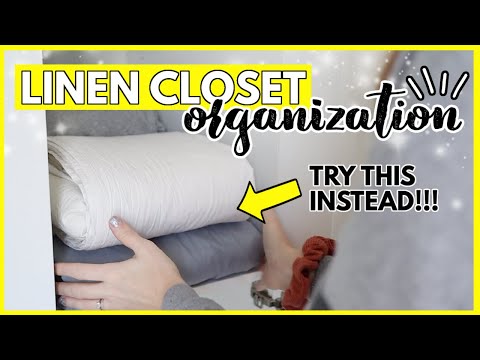 How I *FINALLY* Mastered the Linen Closet ✨ LINEN CLOSET FOLDING HACKS