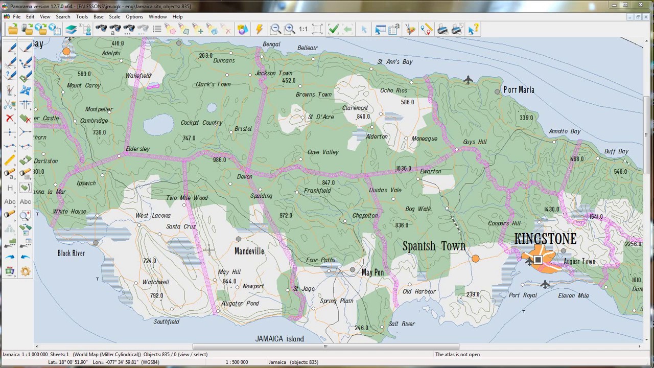 Quality control of a vector map