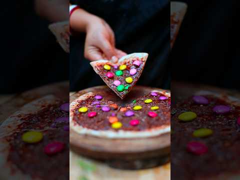 4 layer chocolate pizza #shorts #chocolate #pizza #viral #youtubeshorts