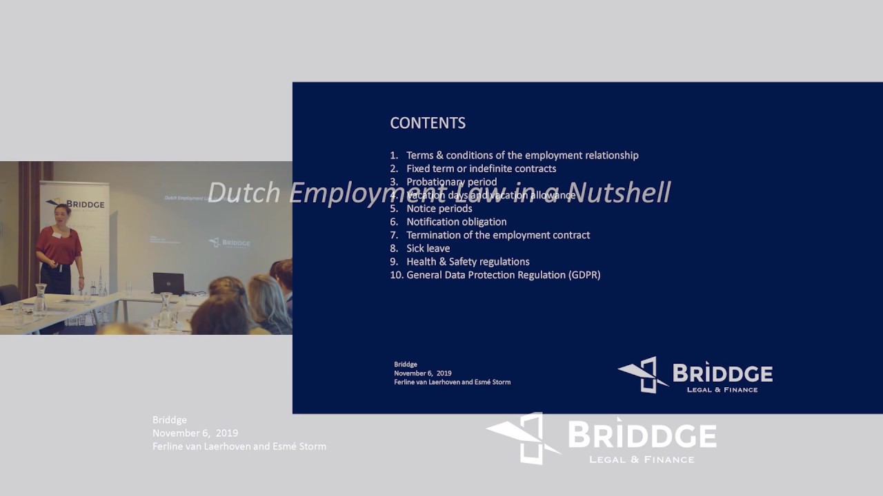 Webinar Dutch Employment Law in a Nutshell by Briddge Legal & Finance FULL