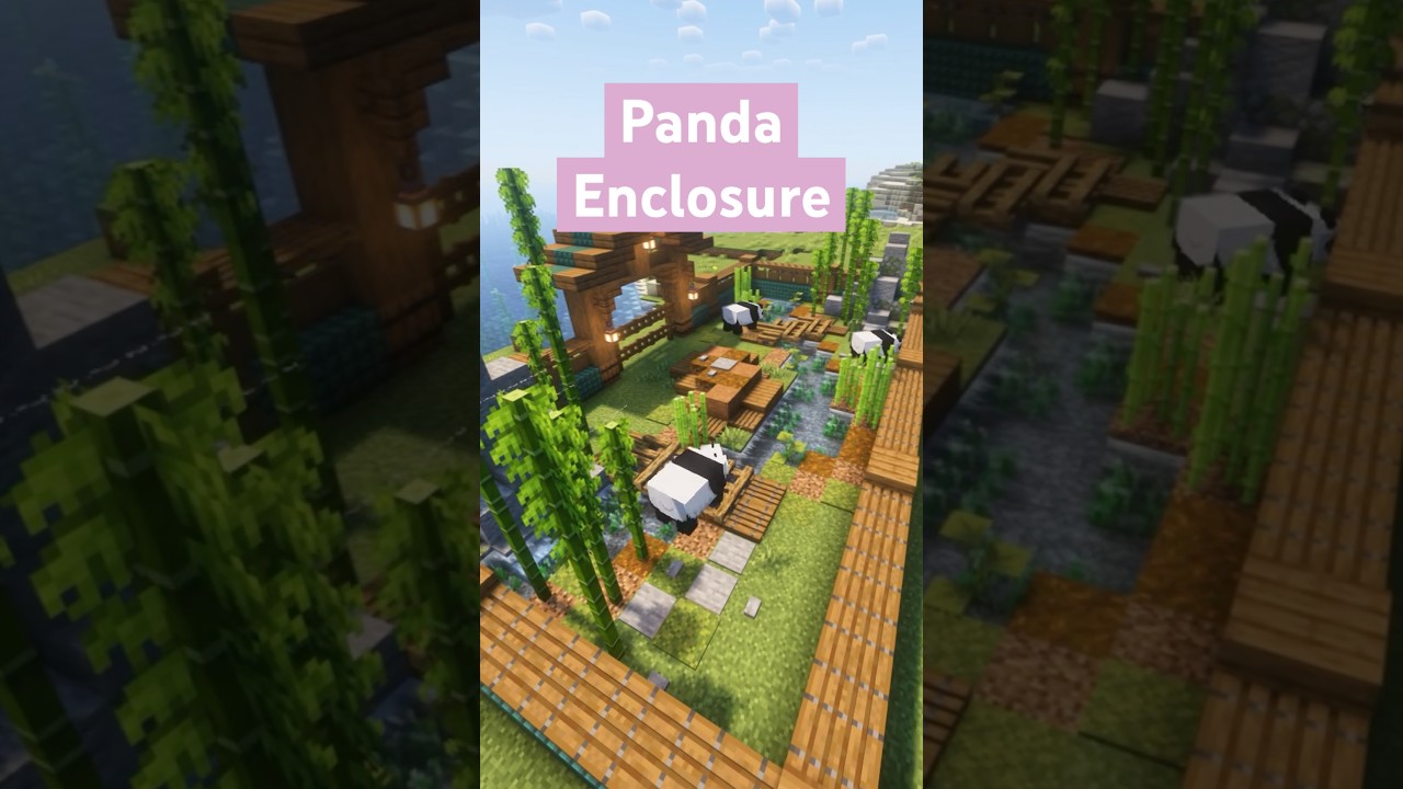 Minecraft Panda Enclosure Design!