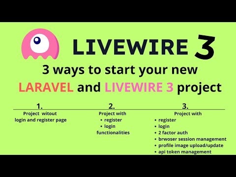 3 ways to start a new Laravel + Livewire 3 project! How to install laravel and livewire 3