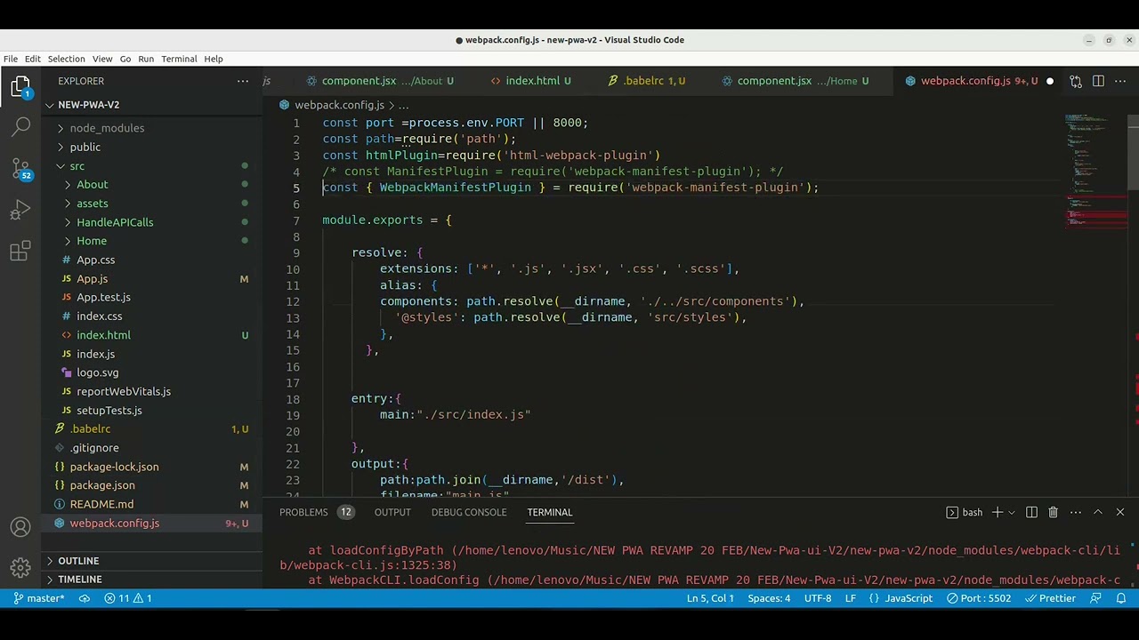 [webpack-cli] TypeError: ManifestPlugin is not a constructor #ReactJs