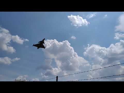 Supersonic fighter JAS-39 Gripen - landing of three aircraft at LKPD (Pardubice Airport) 2020