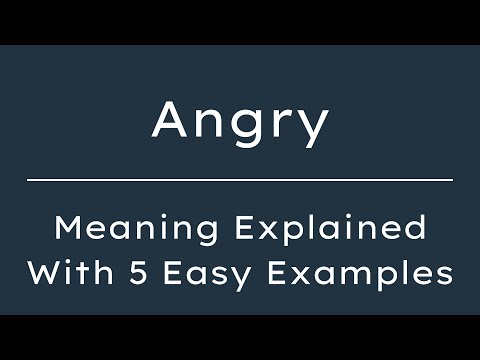 Angry Meaning in English, Definition of Angry, Meaning of Angry With Examples
