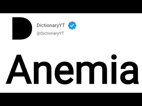 Anemia Meaning in English