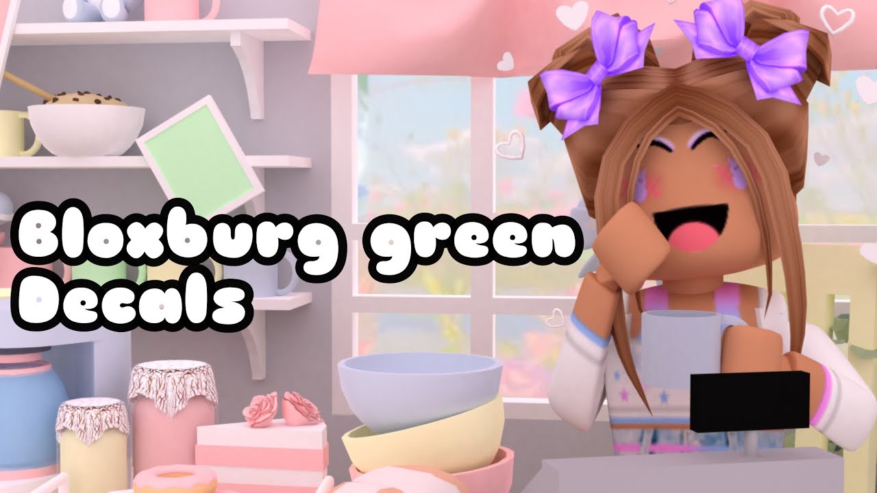 🌲 BLOXBURG GREEN DECAL CODES🌲//hannahsvlogs