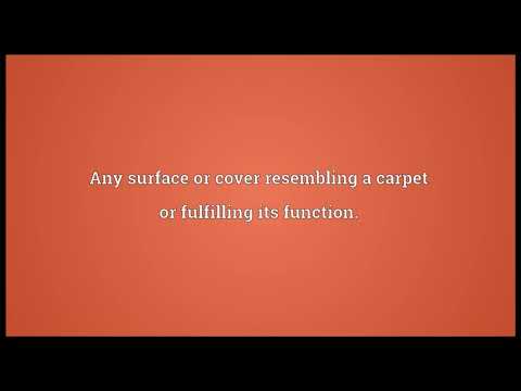 Carpet Meaning