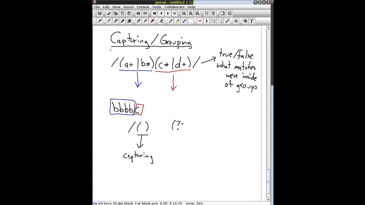 Capturing and grouping for regex