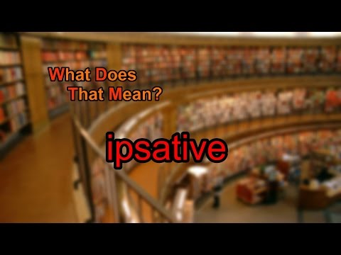 What does ipsative mean?
