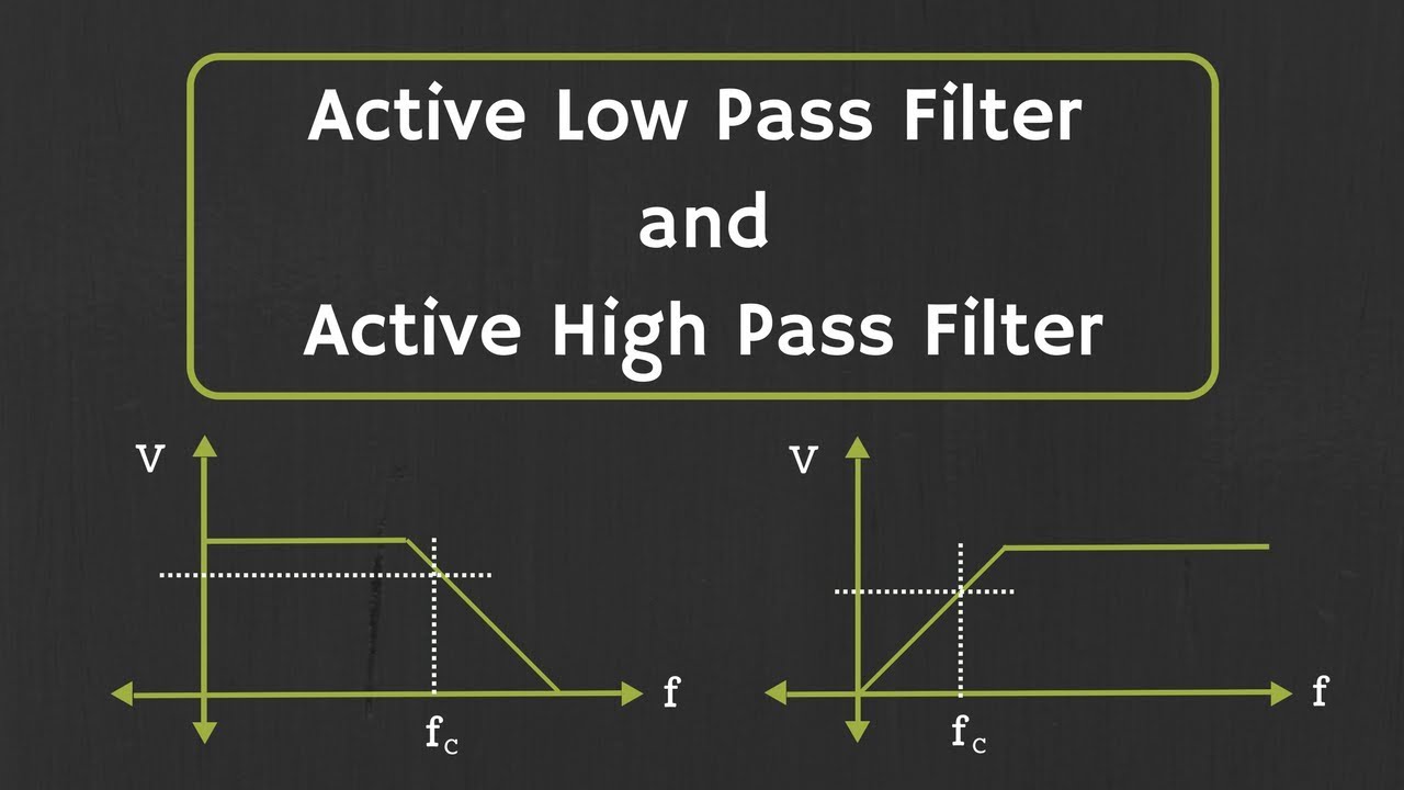 Active Low Pass Filter and Active High Pass Filter Explained