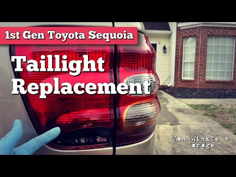 How To Replace Tail Light 1st Gen Toyota Sequoia 2001-2007 | Junk Yard Find!!