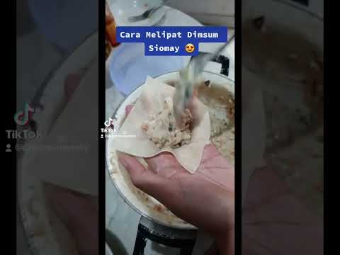 Cara Melipat Dimsum dengan kulit pangsit #shorts