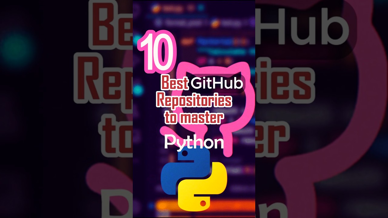 Top 10 Python GitHub Repositories You Need to Know! #shorts #python #github @TechxAI