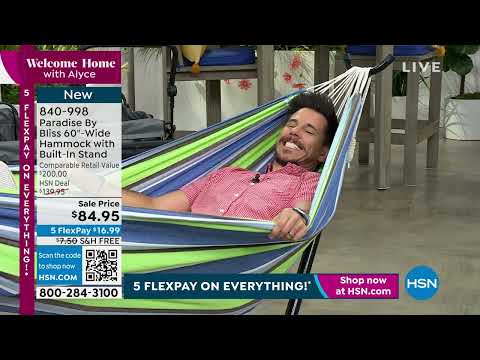 Paradise By Bliss 60"Wide Hammock with BuiltIn Stand