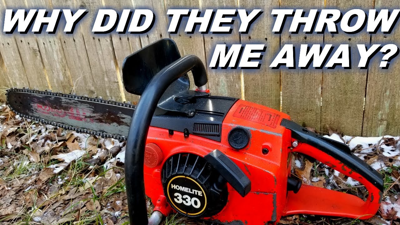 What's wrong with this old Homelite chainsaw.