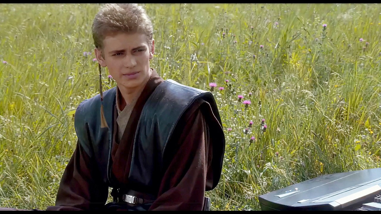 AI video showing Anakin Skywalker crushing Padmé's hopes that AI's goal is to cure cancer.