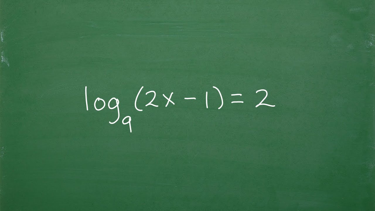 Let’s solve the LOGARITHMIC Equation - step-by-step….
