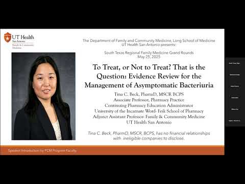 To Treat or Not to Treat? That is the Question: Evidence Review Management Asymptomatic Bacteriuria