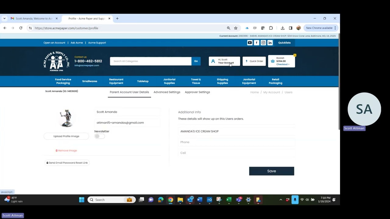 Acme Online Exploring Features