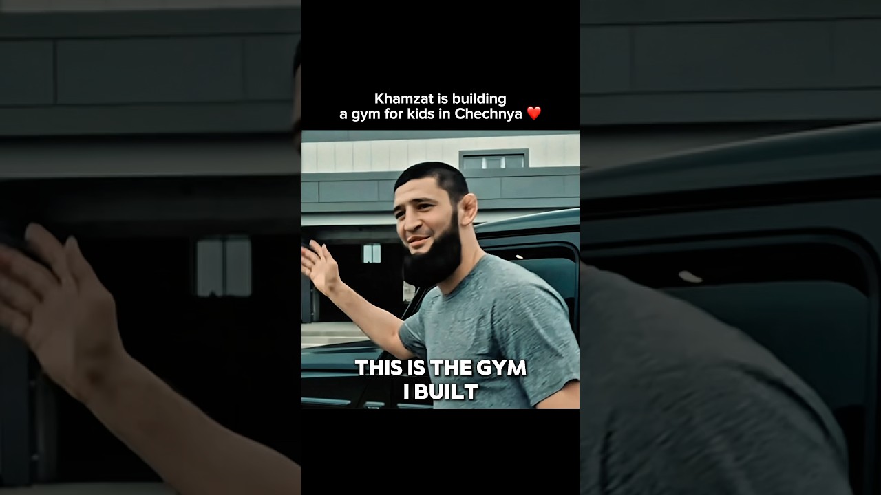 Khamzat is building a gym for kids in Chechnya, where they can train for free ❤️