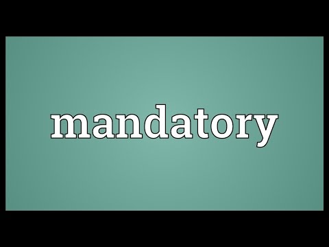 Mandatory Meaning