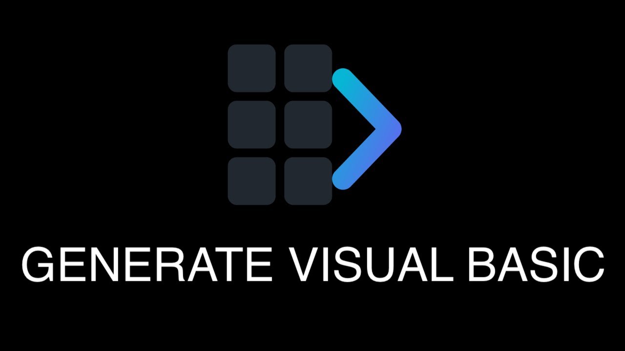 Quick Start - Generate Visual Basic