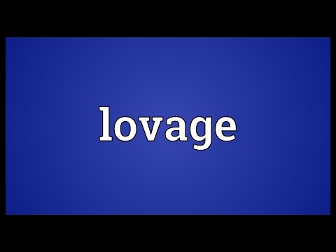 Lovage Meaning