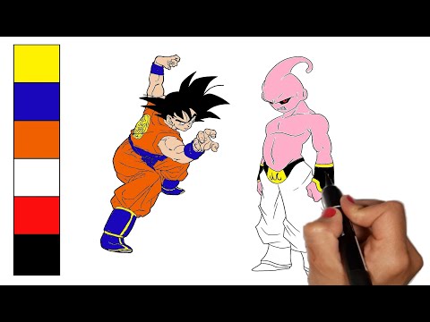 DRAGON BOLA PARA COLOREAR! SON GOKU, VEGETA, FREEZA, SON GOHAN, KIRIRIN, PICCOLLO .¡SÚPER DIVERSIÓN!