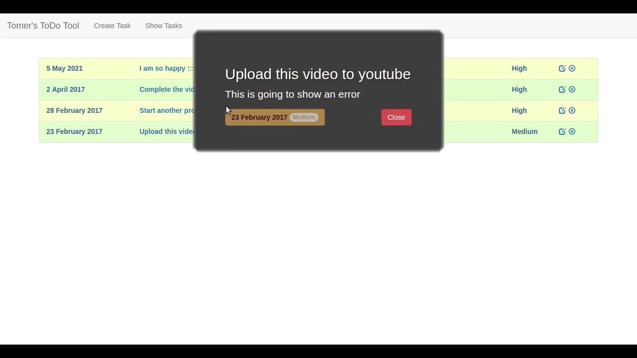 First Angular Project - ToDo Application