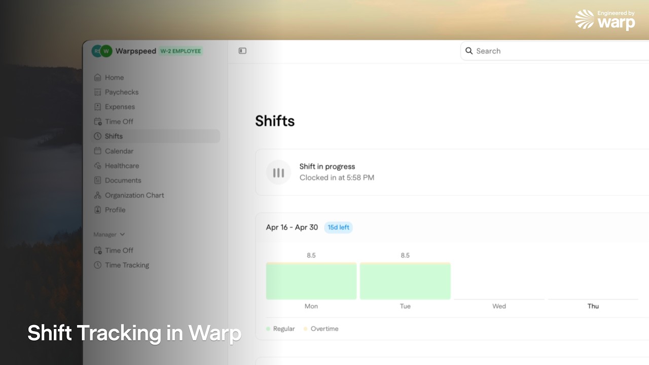 How Employees Track Time and Managers Approve Timesheets in Warp