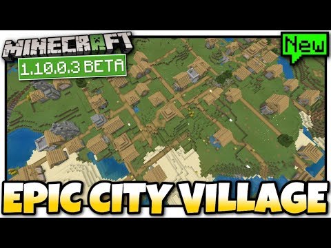 Minecraft - MEGA CITY VILLAGE @ SPAWN  Seed Showcase [  BETA ] MCPE /  Bedrock / Xbox / Windows 10