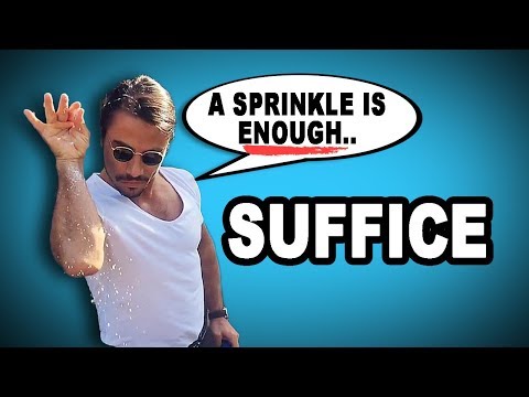 Learn English Words: SUFFICE - Meaning, Vocabulary with Pictures and Examples