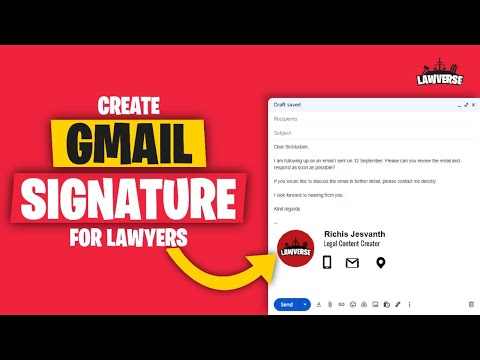 Send Emails like a Pro -Lawyer / Gmail Signatures