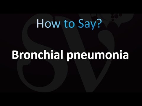How to Pronounce Bronchial pneumonia (correctly!)