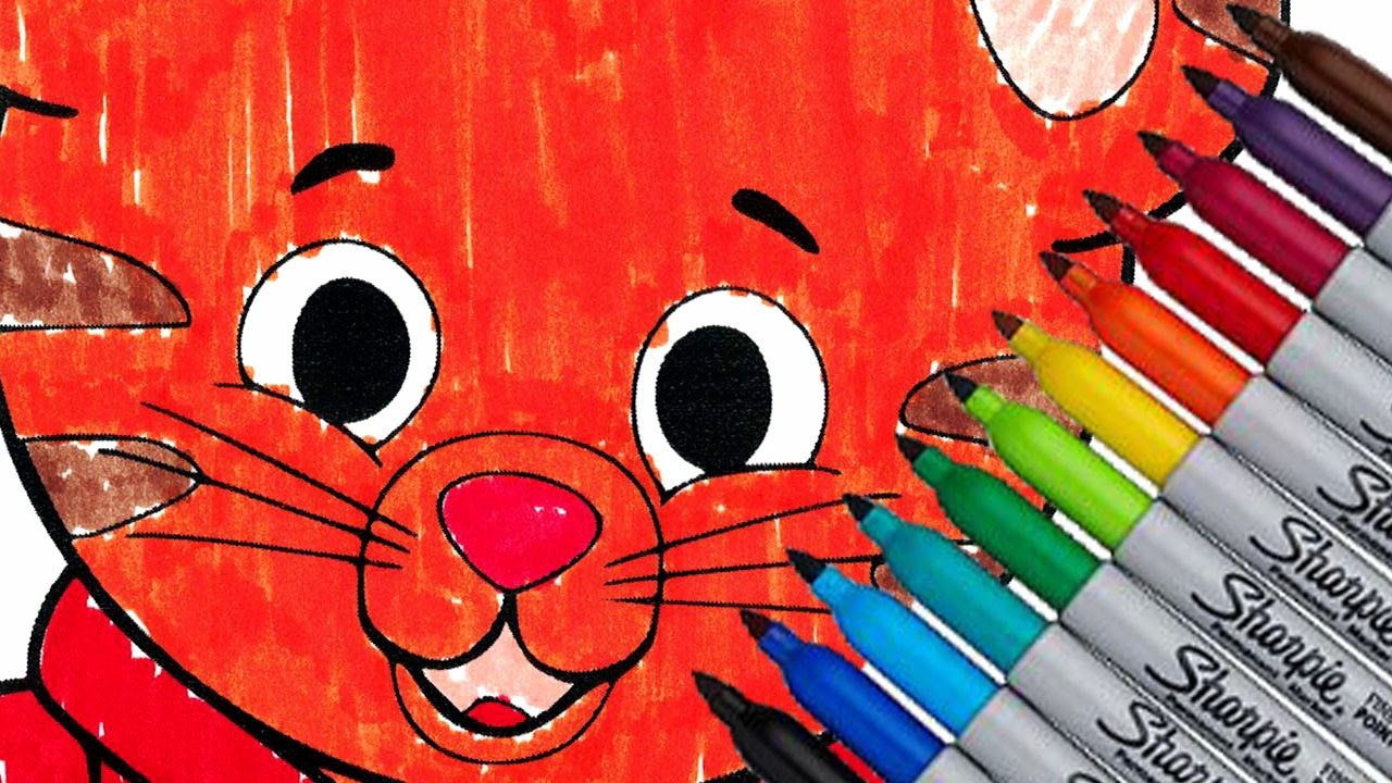 Daniel Tiger Coloring Page For Kids New 2016 HD Video