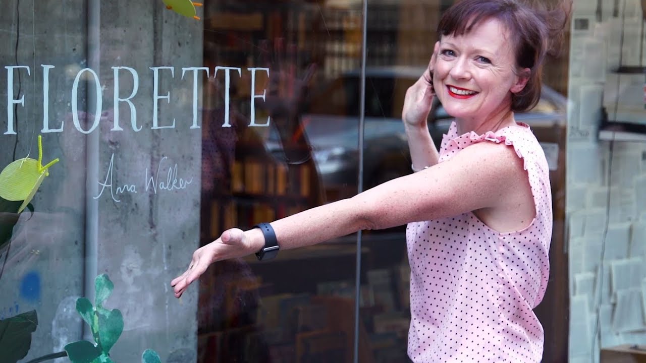 Florette Window Display at Embiggen Bookstore