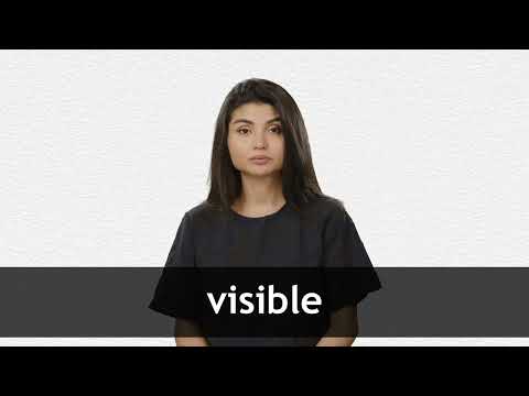 How to pronounce VISIBLE in American English