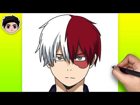How to Draw SHOTO TODOROKI from My Hero Academia | Easy Step-by-Step